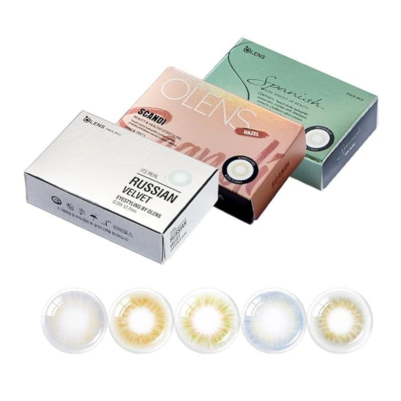 Buy O-Lens Russian Velvet Monthly Coloured Contact Lenses - Brown (0.00 ...