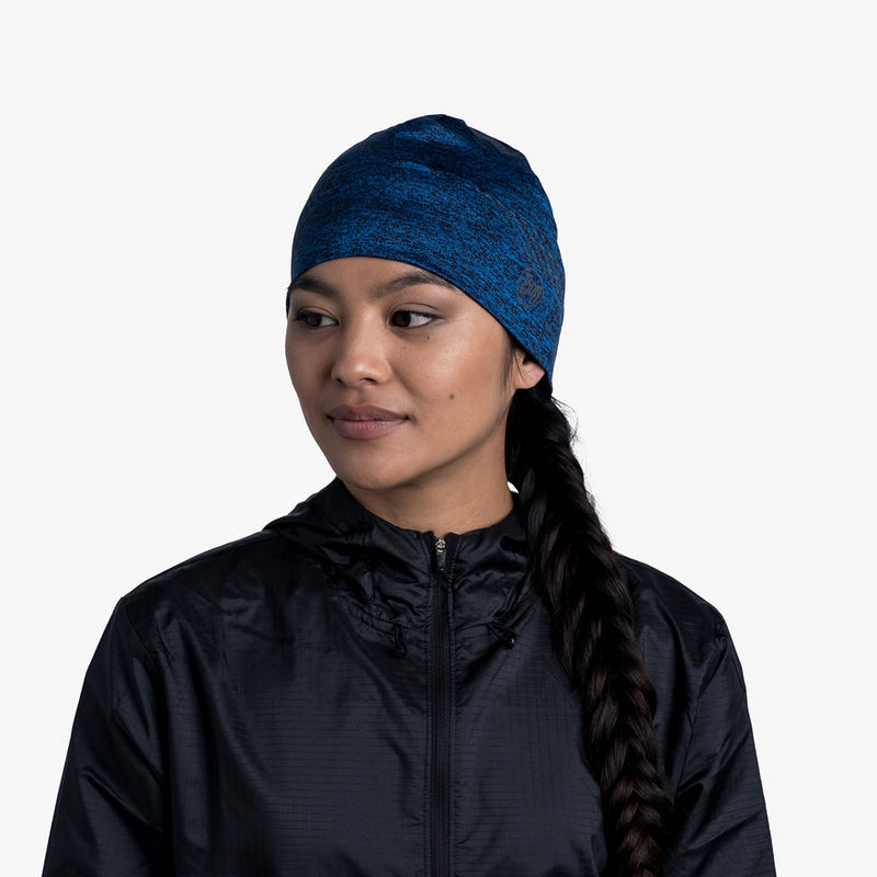 Buy Buff Unisex Blue Polyester Dryflx Beanie Solid Online