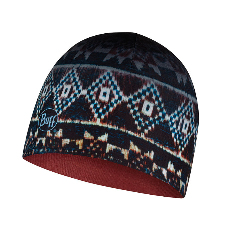 Buy Buff Unisex Navy Blue Polyester Microfiber Reversible Beanie Online