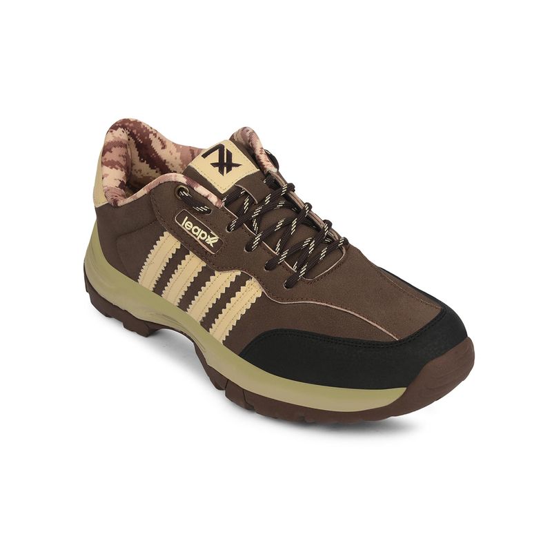 Buy LIBERTY Leap7X Columbo Brown Trekking Shoes for Men Online