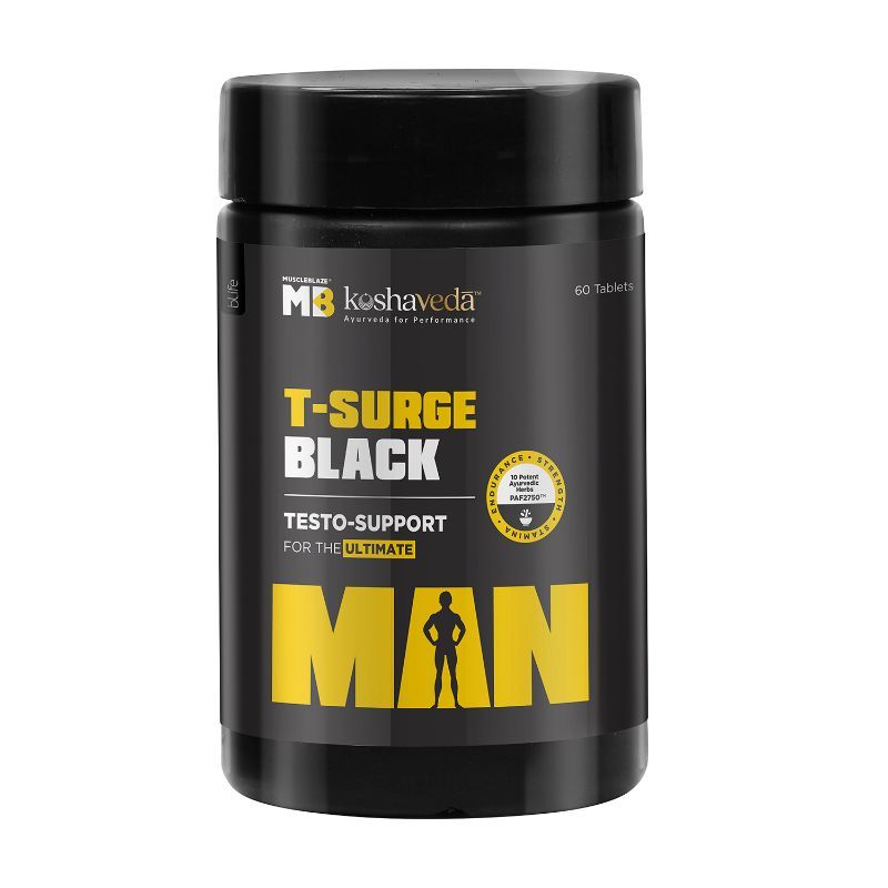 Buy MuscleBlaze T-Surge Black Testosterone Booster for Men Online