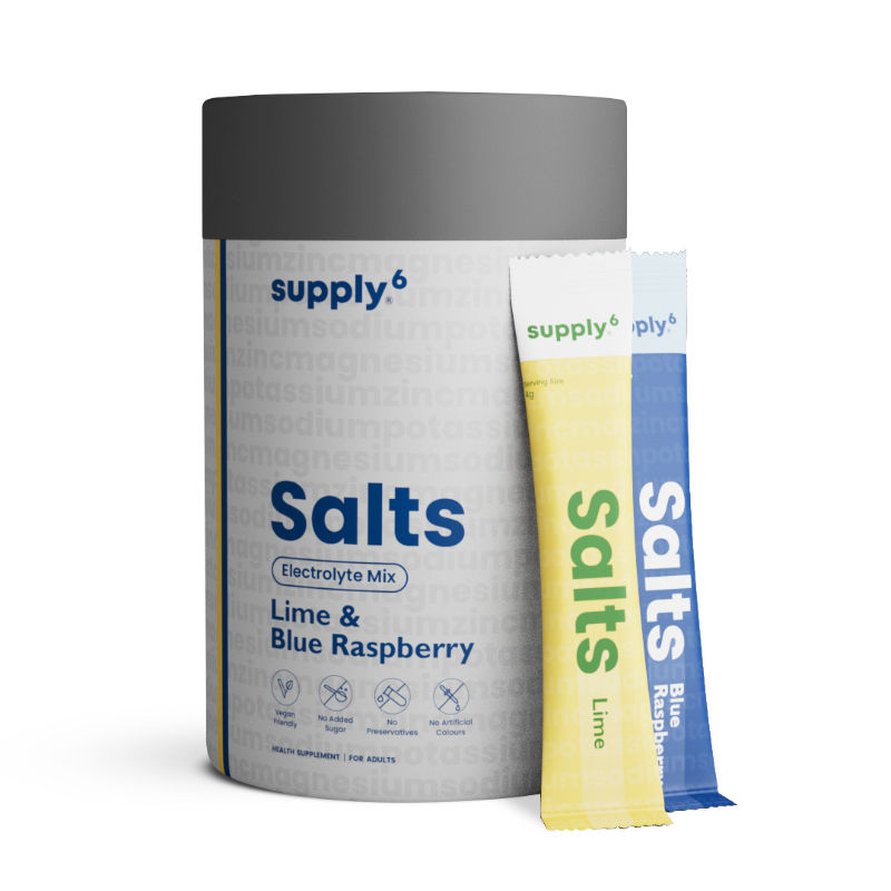 Buy Supply6 Salts Electrolyte Mix Powder - Lime & Blue Raspberry Online
