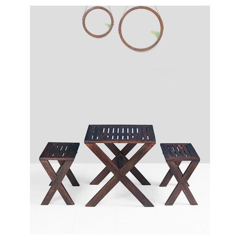 Buy Fabindia Brown Wood Matilda Table 4 Seater Online