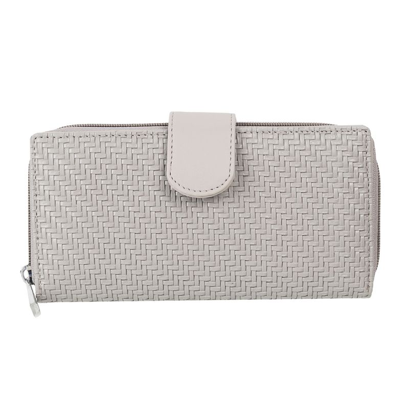 Buy Metro Women Grey Synthetic Wallet Online