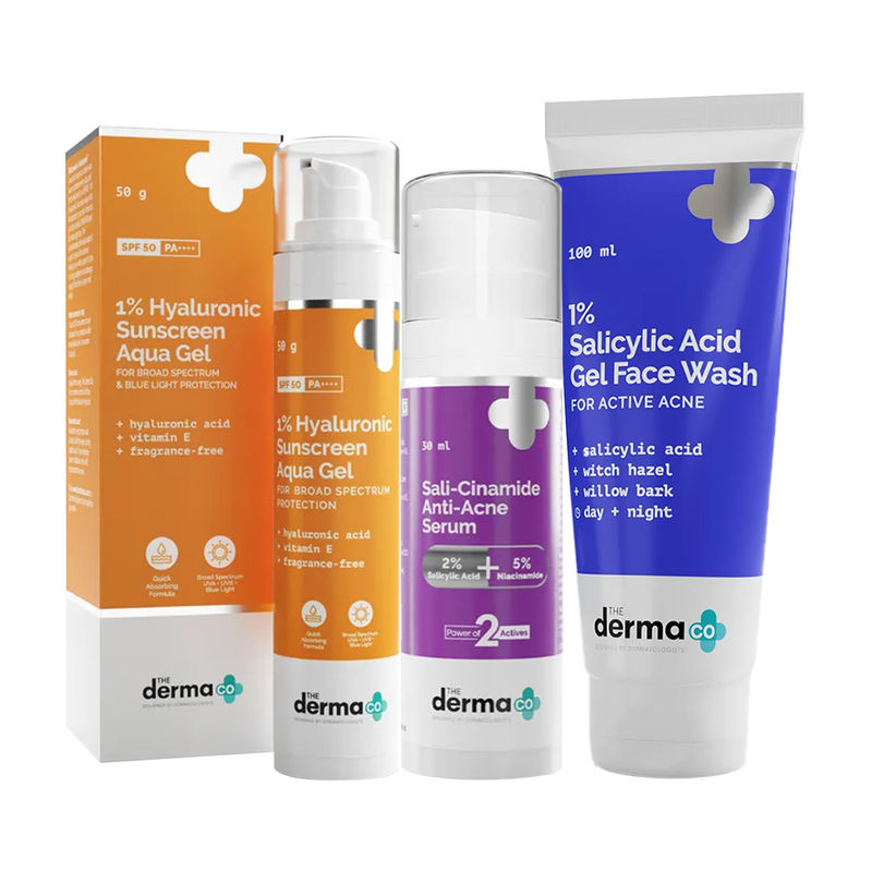 Buy The Derma Co Skin Care Kit For Active Acne Online
