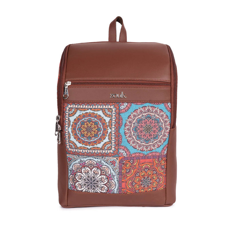 Buy Zouk Amalia Unisex Vegan Leather Laptop Backpack - Multicolor ...
