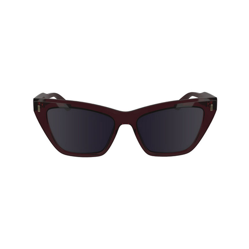 Buy Calvin Klein Women UV Protected Cat Eye Maroon Lens Sunglasses (55 ...