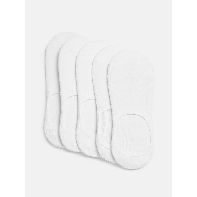 Buy Jack & Jones Men Solid White Socks (Pack of 5) Online