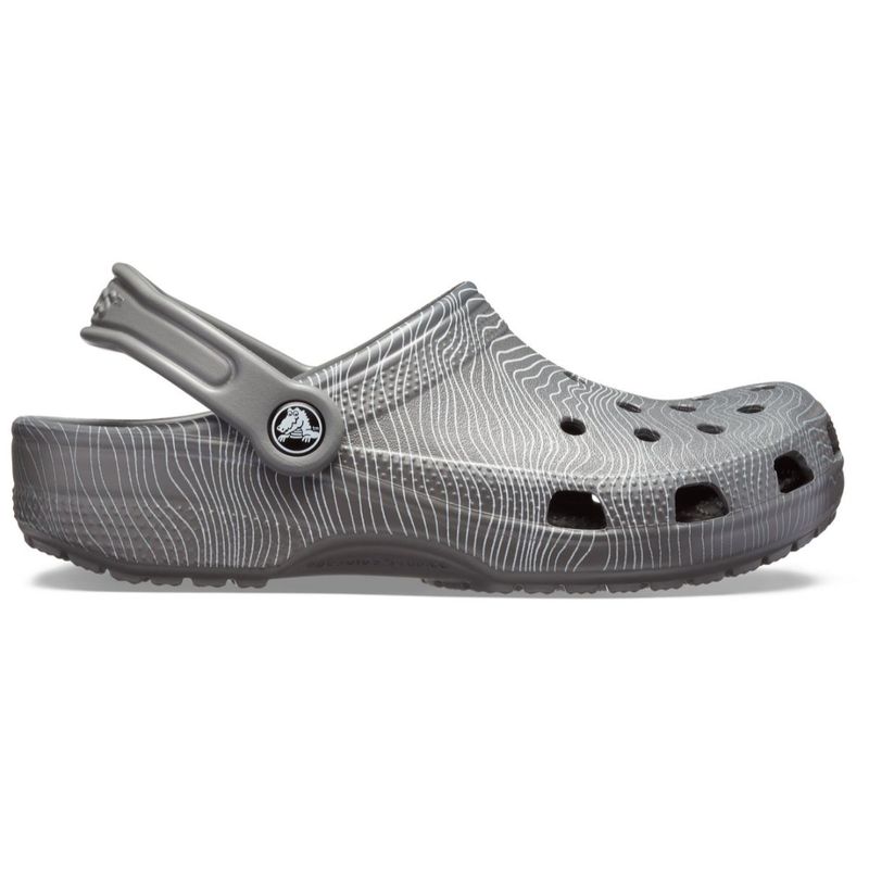 Buy Crocs Grey Classic Patterned Clogs (Euro 42-43) Online