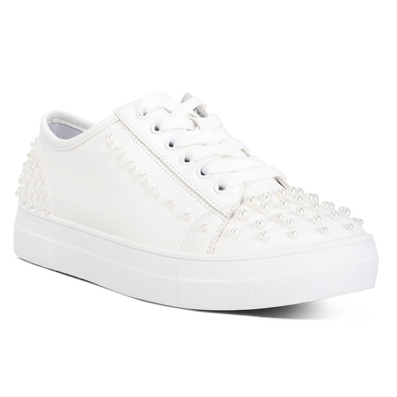 Buy London Rag Pearl Embellished Slip On Sneakers Online