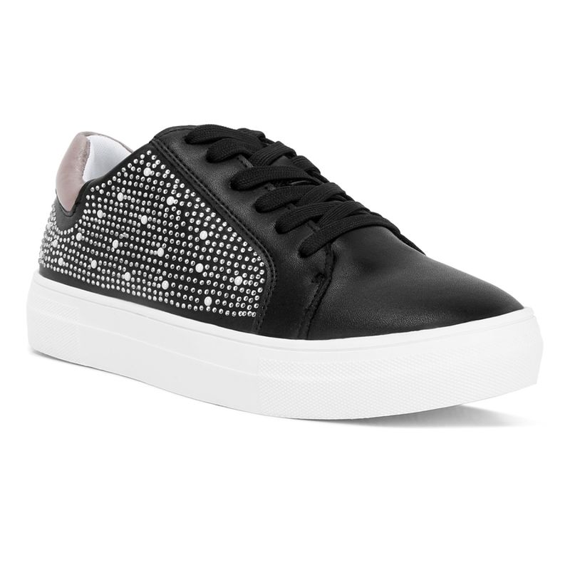 Buy London Rag Rhinestone & Pearl Embellished Sneakers Online