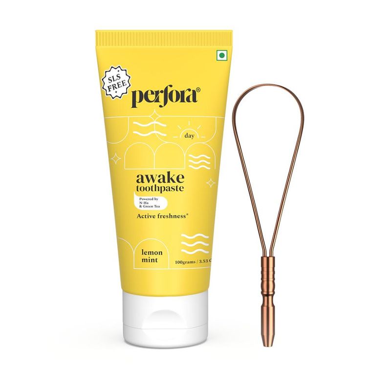 Buy Perfora Morning Combo - Copper Tongue Cleaner And Awake Toothpaste ...
