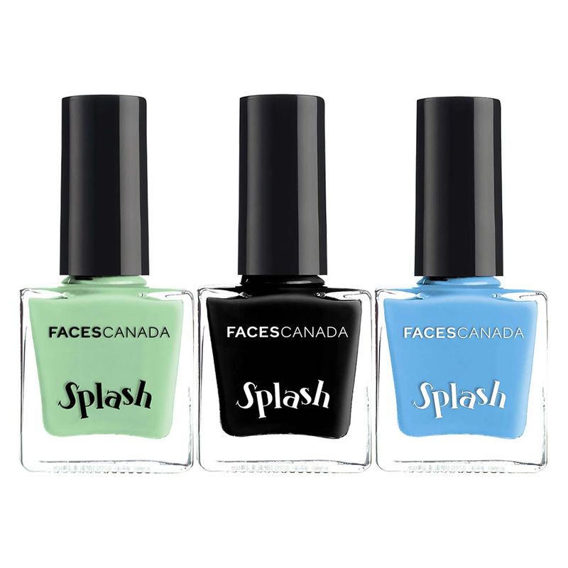 Buy Faces Canada Splash Nail Combo - Linty + Frozen + Black Beauty Online