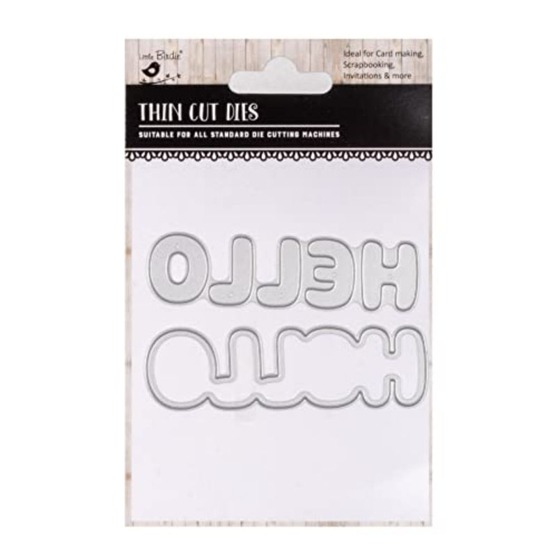 Buy Little Birdie Thin Cut Dies Hello Design Online