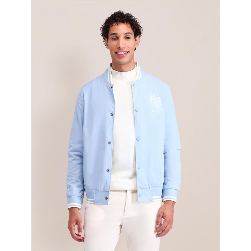 Buy U.S. POLO ASSN. Mens Blue Solid Jacket Online