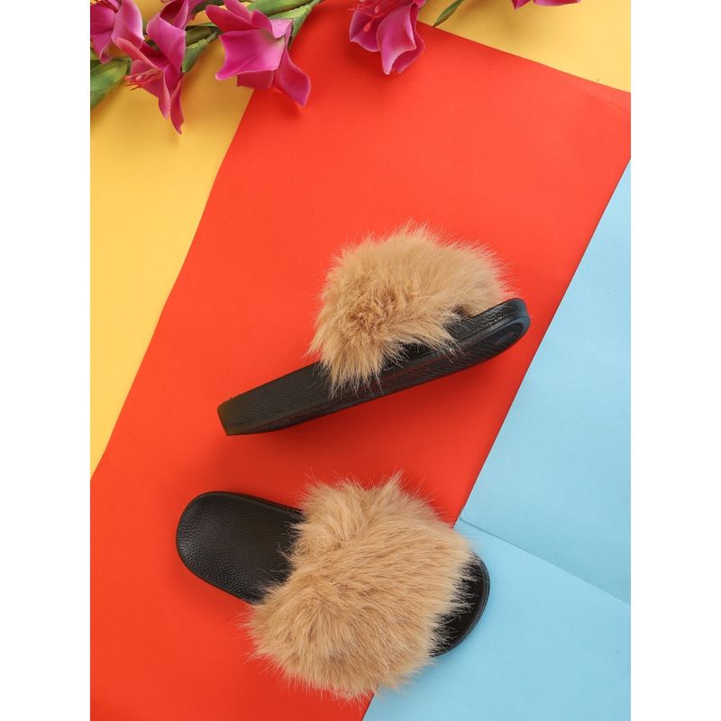 Buy Truffle Collection Beige Solid Flats Online