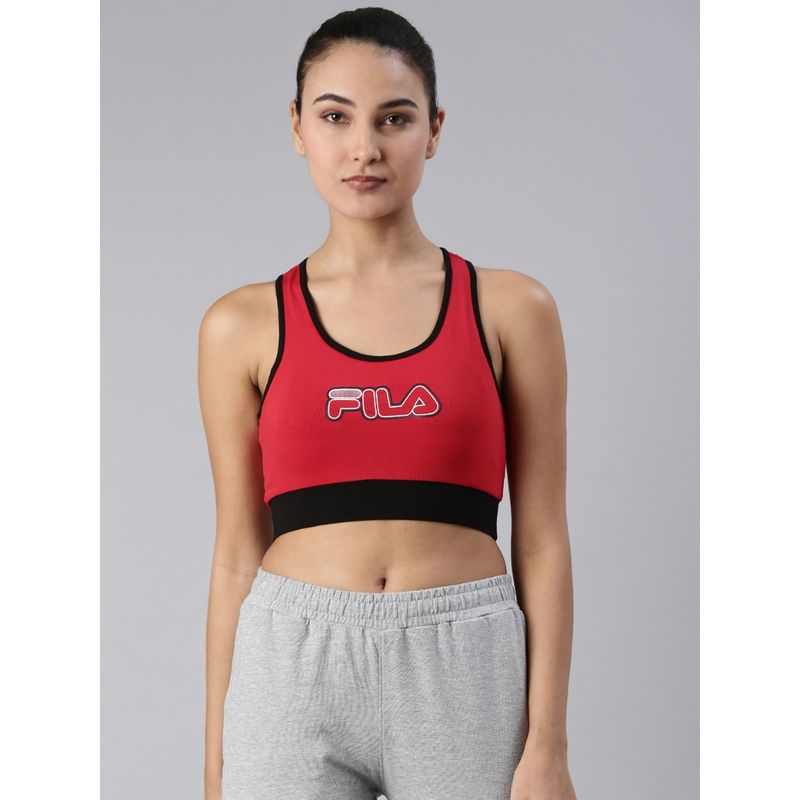 Buy FILA Women Osheen Red Sport Bra Online