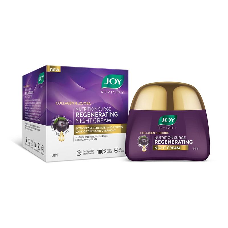 Buy Joy Night Cream with Collagen, Jojoba, Shea Butter & Gotu Kola For ...