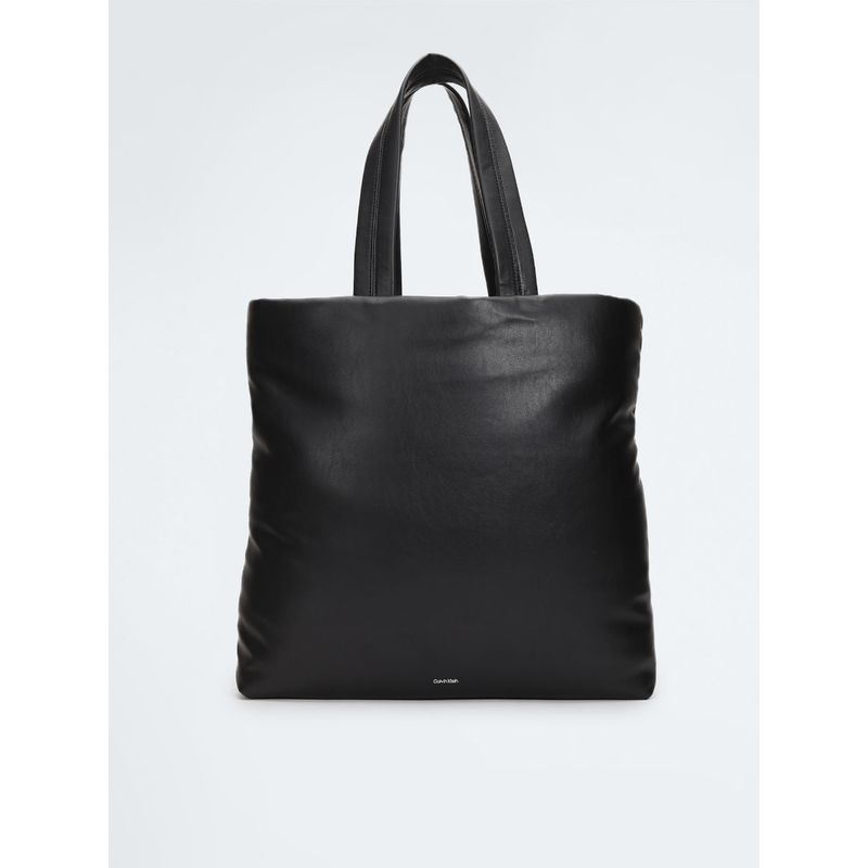 Buy Calvin Klein Solid Black Polyester Tote Bag Online