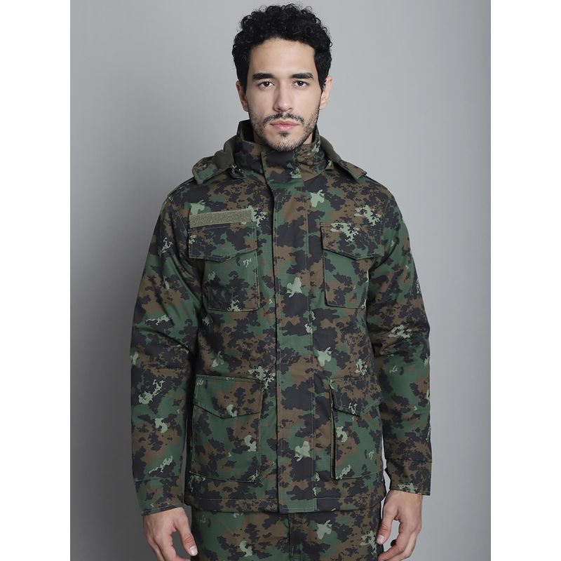 Buy MountMiller Men's Camouflage M65 Ripstop Field Hooded Tactical ...