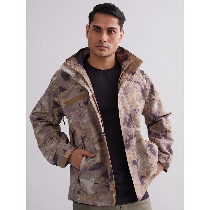 Buy MountMiller Men's Camouflage Airshell Hooded Tactical Wind Jacket | Water-Repellent, Multi ...