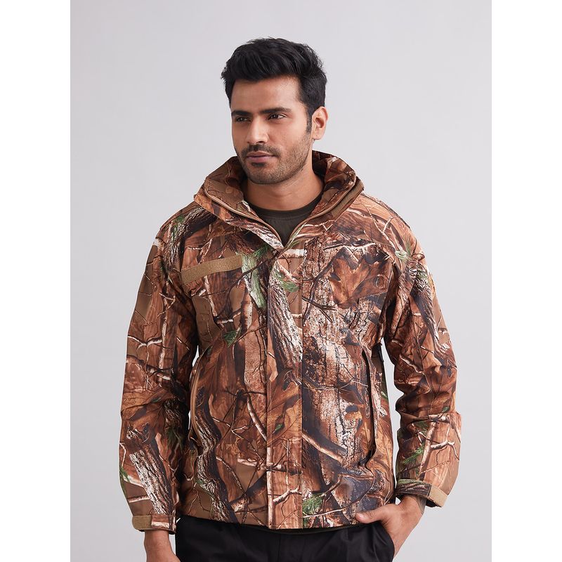 Buy MountMiller Men's Camouflage Airshell Hooded Tactical Wind Jacket | Water-Repellent, Multi ...