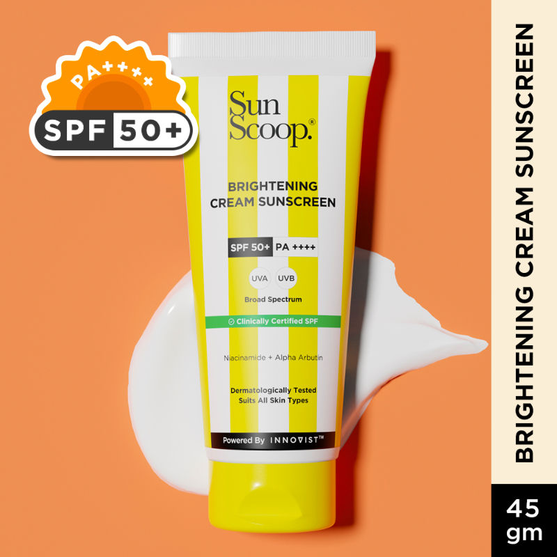Buy SunScoop Brightening Cream Face Sunscreen - SPF 50 PA+++ with ...
