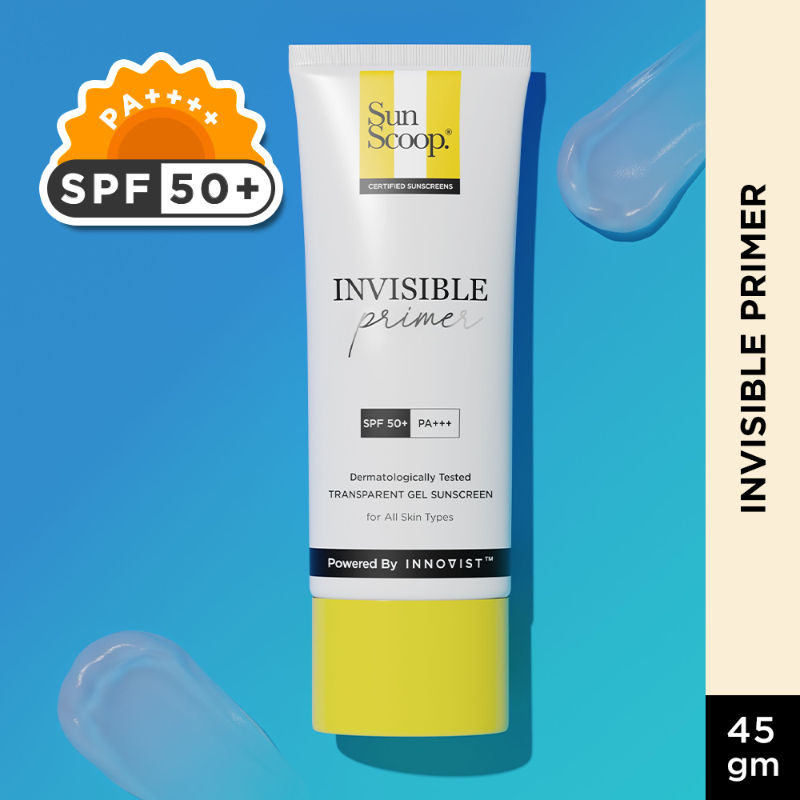 Buy SunScoop Invisible Primer Gel Face Sunscreen SPF 50 PA+++ - Broad ...