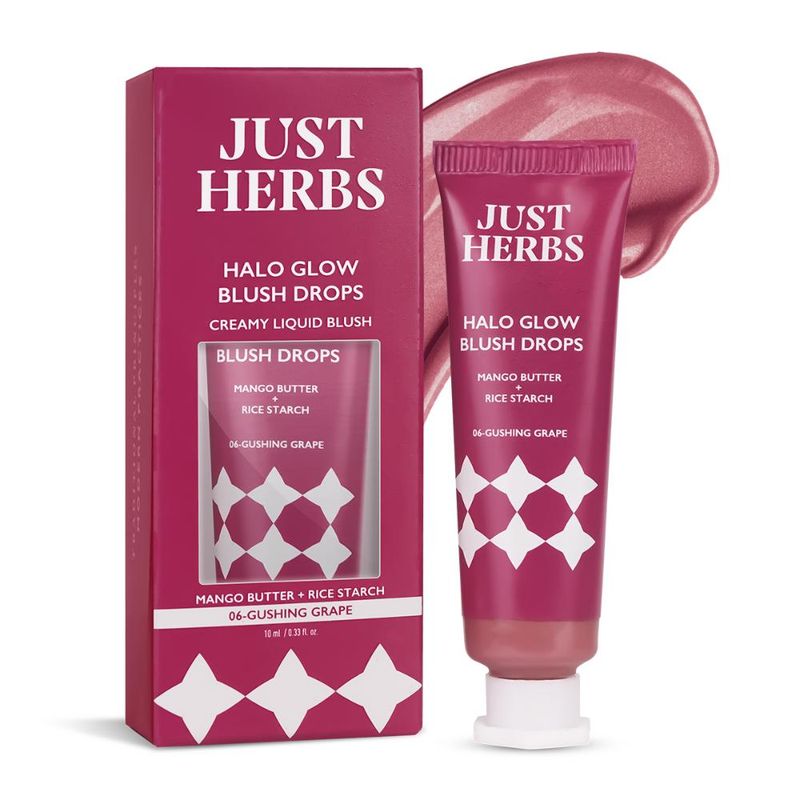 Buy Just Herbs Halo-Glow Blush Drops Creamy Liquid Blush Online