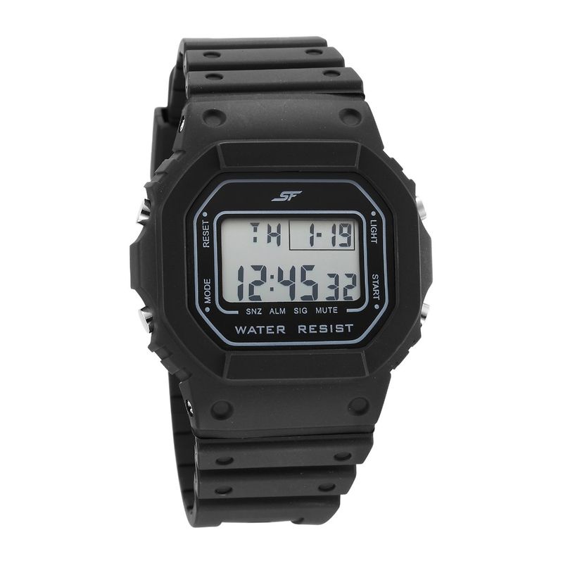 Buy Sonata Hexa 77122PP02 Grey Dial Digital Watch for Unisex Online