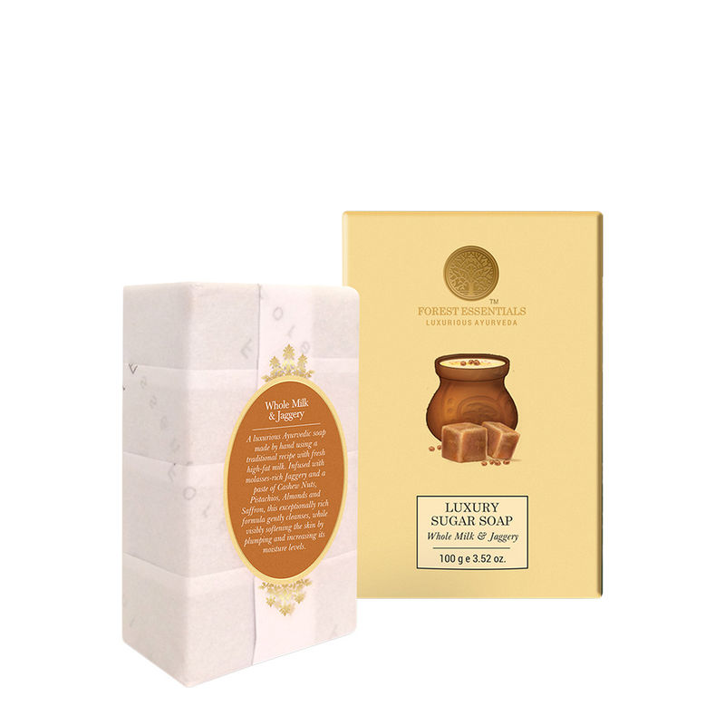 Buy Forest Essentials Body Soap Whole Milk & Jaggery Handmade Natural ...