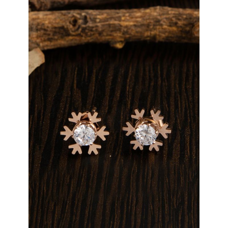 Buy E2O Fashion Gold Stud Earrings For Women Online