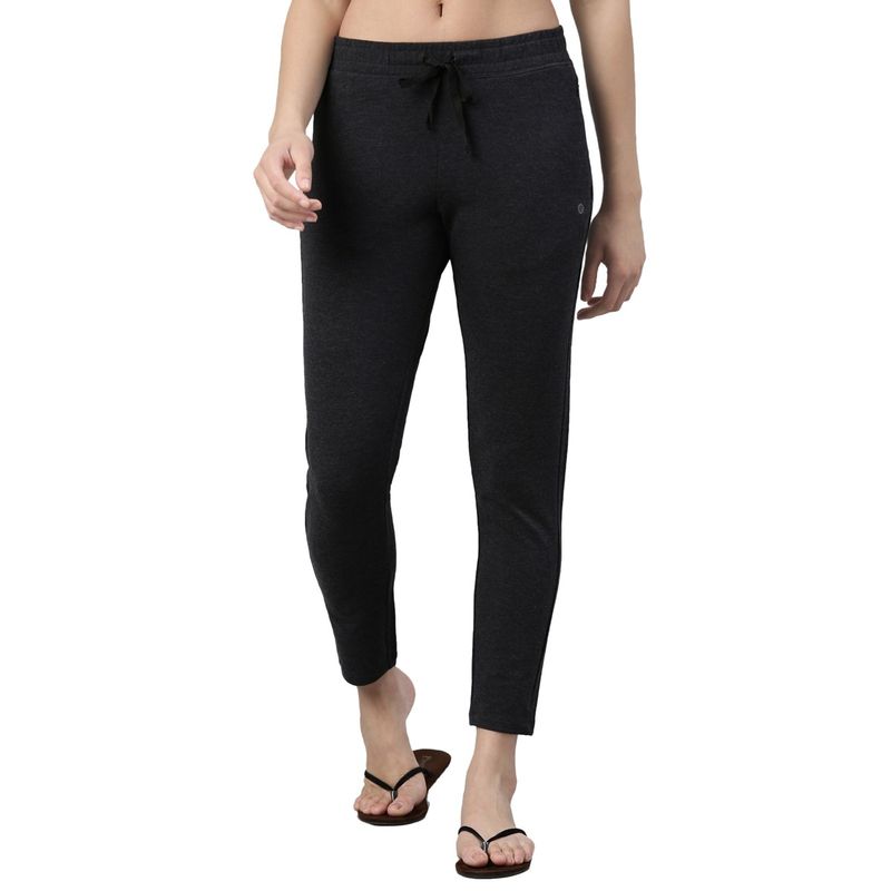 Enamor E060 Mid-rise Slim Cotton Stretch Terry Tapered Relax Pants For ...