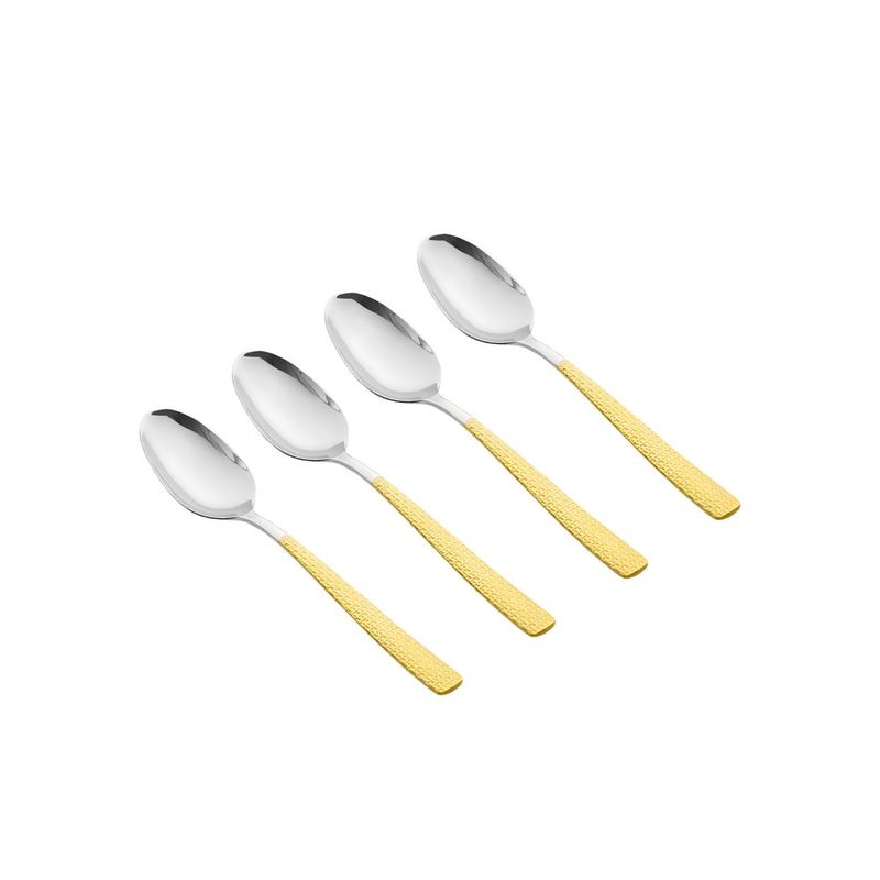 Buy Pure Home + Living Set of 4: Golden Knit Table Spoon Online