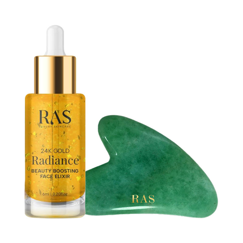 Buy RAS Luxury Oils Glow & Sculpt Duo - Jade Gua Sha & 24K Gold ...