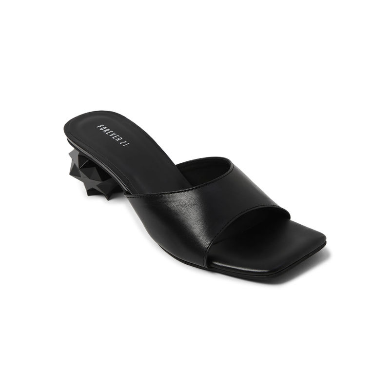 Forever 21 Solid Black Heel: Buy Forever 21 Solid Black Heel Online at ...