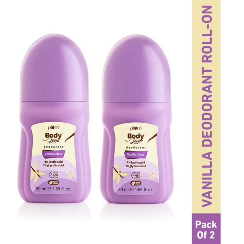 Buy Plum BodyLovin' Vanilla Vibes Deodorant Roll-On Controls Underarm ...
