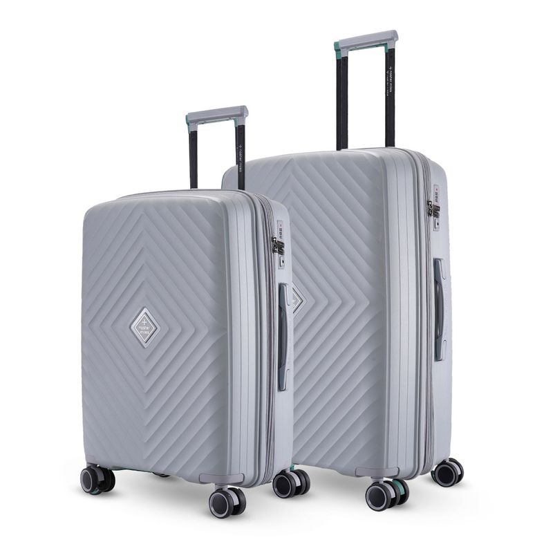 Nasher Miles Antwerp Polypropylene Grey Trolley Bags (Pack of 2): Buy ...