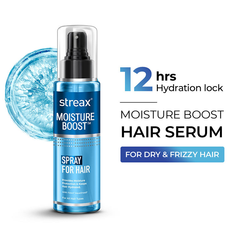 Buy Streax Moisture Boost Spray Hair Serum, For Dry & Frizzy Hair Online