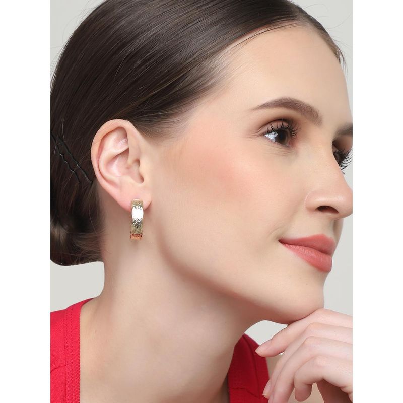 Buy ELLE Gold Half Moon Earring Online