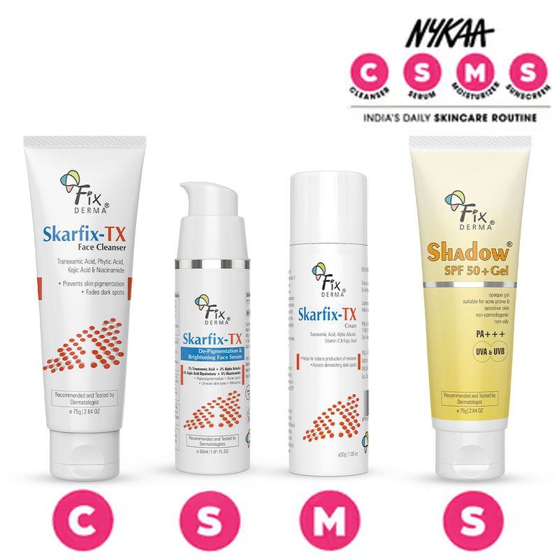 Buy Fixderma Skarfix-TX Combo, CSMS for Pigmentation Removal, Glow and ...