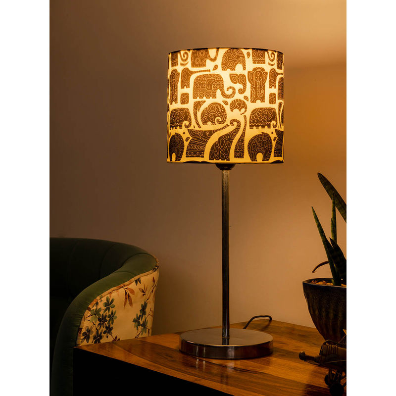 Buy Green Girgit Metal Chrome Finish with Multicolour Black Elephant ...