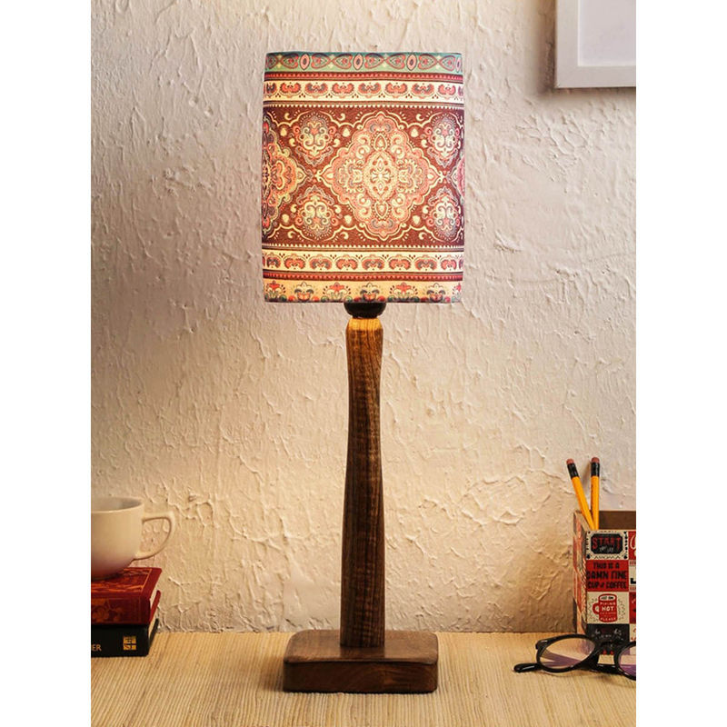 Buy Green Girgit Ancient Art Wooden Lamp Online