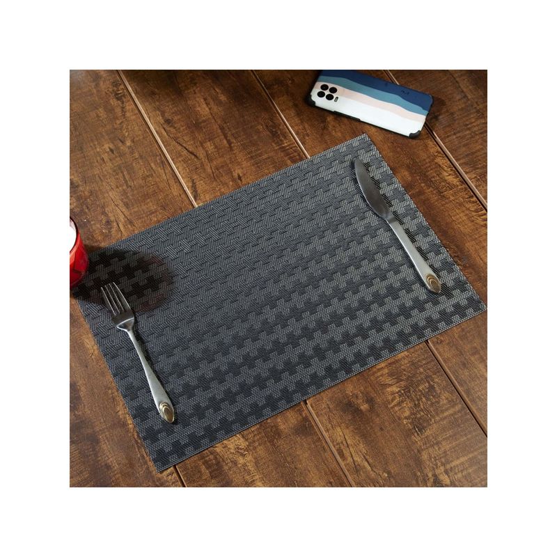 Buy OBSESSIONS Vinyl Maze Mat Black And Grey Online
