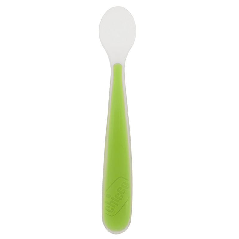 Buy Chicco Soft Silicone Spoon 6M+ Green Online