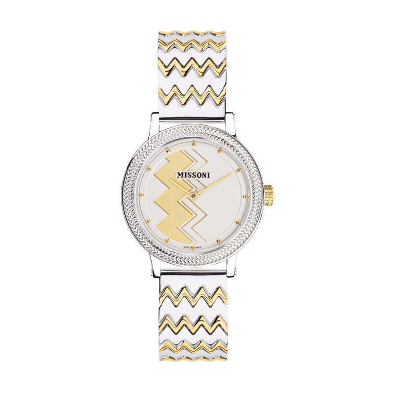 Buy Missoni Watches Analog Silver-Gold Dial Women Watch - MWNZ00421 Online