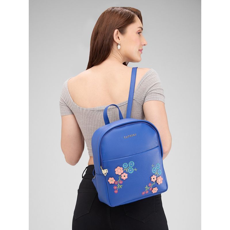 Buy Caprese Women Blue Erica Fashion Backpack (M) Online