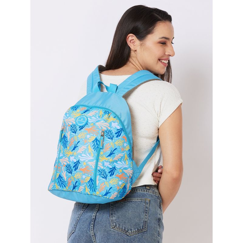 Buy Caprese Women Light Blue Xenia Backpack (M) Online