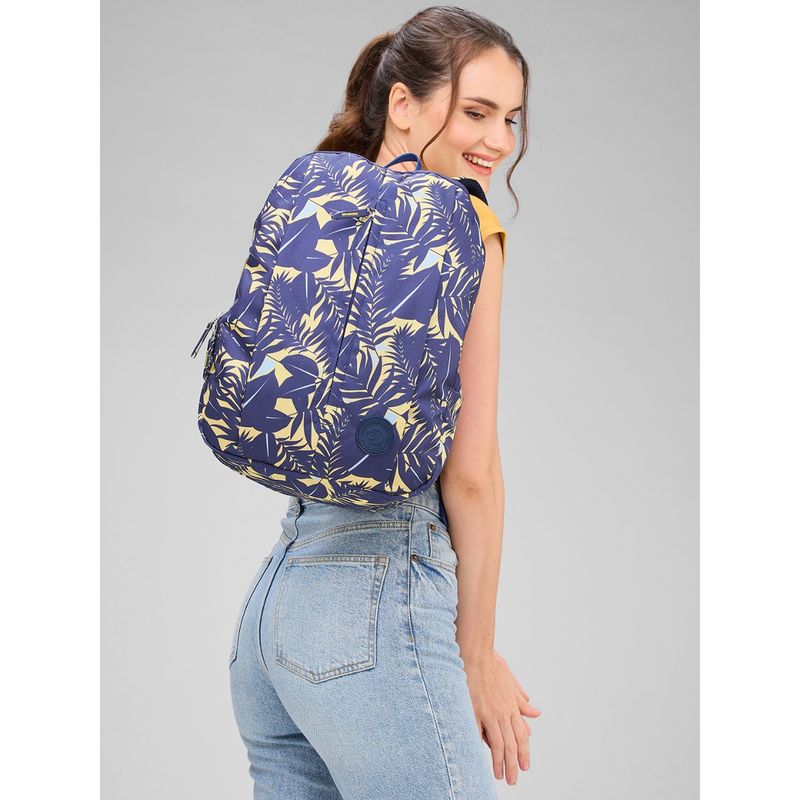Buy Caprese Women Navy Blue Eddy Backpack (L) Online