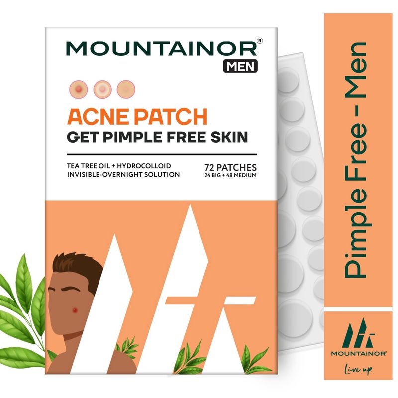 MOUNTAINOR Acne Pimple Patch - Tea Tree Oil + Hydrocolloid Patches ...